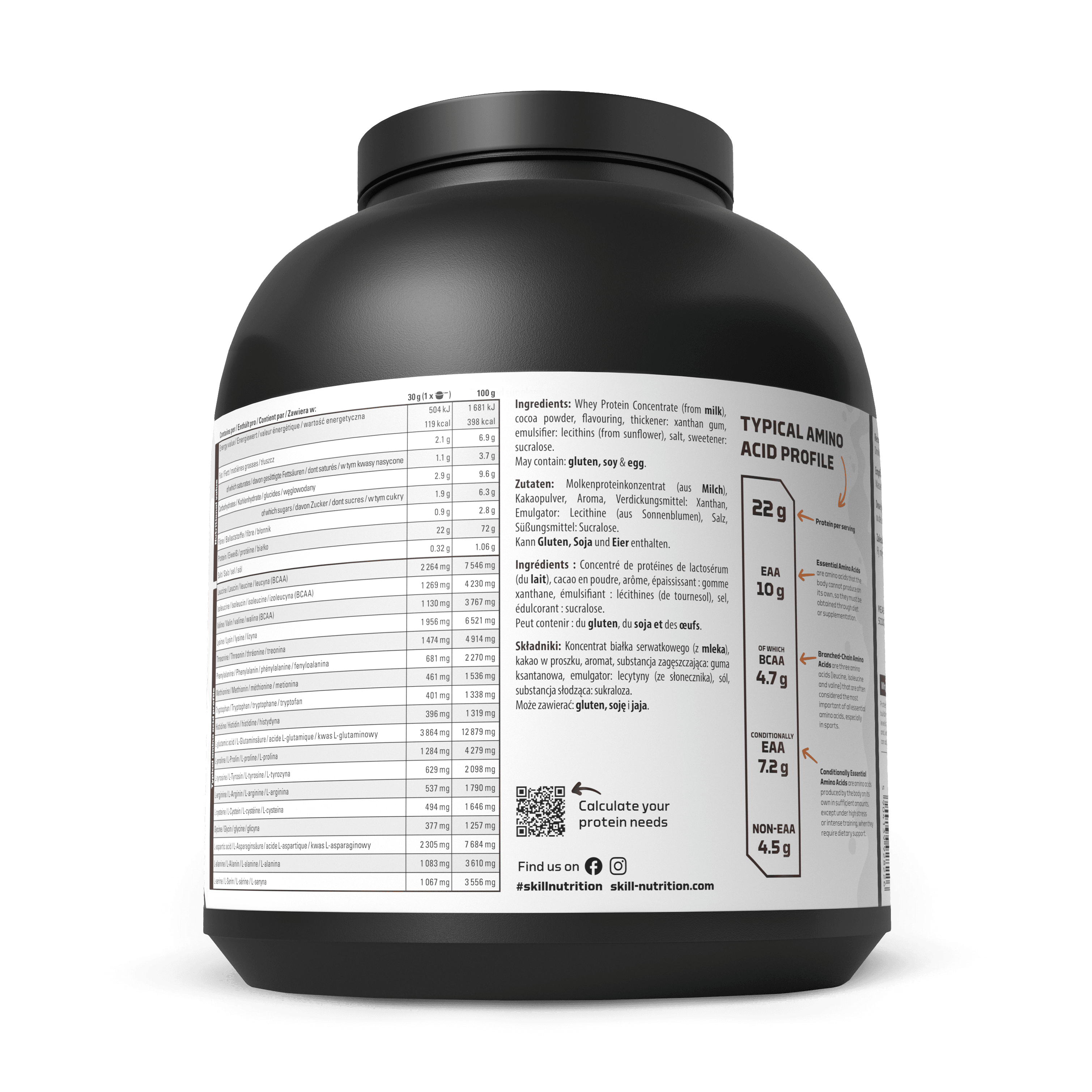 Whey Protein Chocolate Milkshake | Skill Nutrition