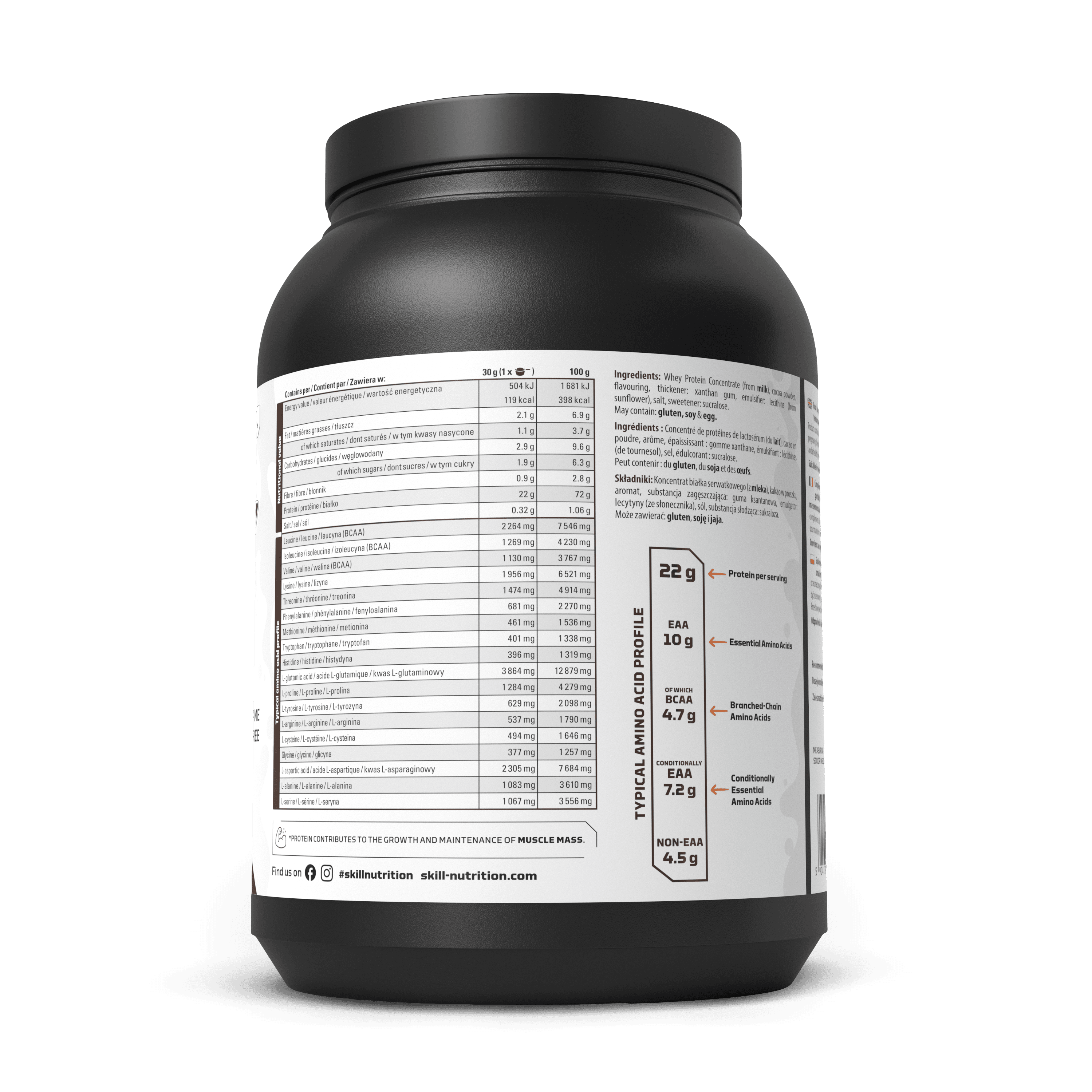 Whey Protein Chocolate Milkshake | Skill Nutrition